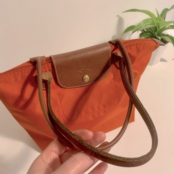 Longchamp | Bags | Longchamp Long Handle Small Tote La Pliage Shopping ...